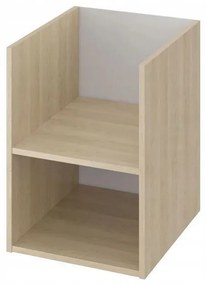 Cersanit - Moduo, otevřená závěsná skříňka pod desku 40cm, dub, K116-019