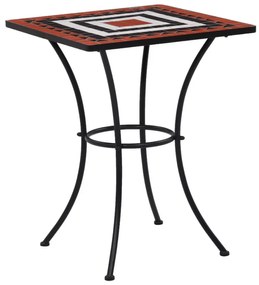 Mozaikový bistro stolek terakotovo-bílý 60 cm keramika,  46708 HangarStore.cz