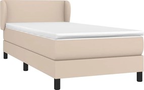 Box spring postel s matrací cappuccino 100x200 cm umělá kůže 3127180
