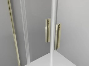 Mexen Exo dvoukřídlé posuvné sprchové dveře 170 cm, transparentní, zlaté - 8152-170-000-50-00