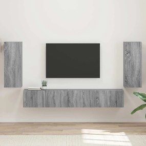 Sestava TV skříněk 4 ks Šedá Sonoma Kompozitní dřevo 3409165