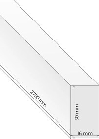 Lameo Dekorativní stěnová lamela mini - dub artisan 16x30
