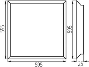 LED panel Kanlux BLINGO TN38W 6060 NW 33177