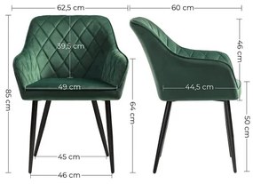 Set čtyř jídelních židlí LDC088C01-4 (4 ks)