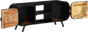 TV stolek 110 x 30 x 45 cm hrubé mangovníkové dřevo 328414