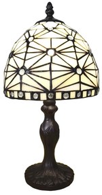 Stolní Tiffany lampa Elinore -Ø 18*33 cm