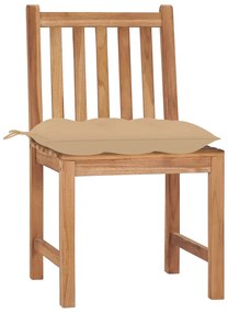 Zahradní židle s poduškami 8 ks masivní teak,  3073160