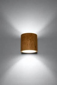 Nástěnné svítidlo SOLLUX Orbis G9 1x40W bez zdroje SL.0490 přírodní dřevo