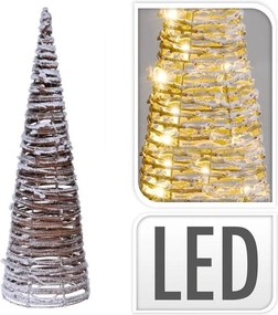 Vánoční stromeček s LED – ratanový 60 cm