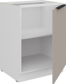 ARIA lb | dolní skříňka 60 D 1F policová | 60 cm | ANTI FINGERPRINT povrch | bílá/béžová