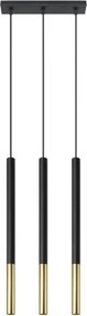 Lustr SOLLUX Mozaica 3l G9 3x40W bez zdroje SL.0892 černá/zlato