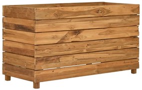 vidaXL Marketos Vyvýšený záhon 100x40x55 cm recyklované teakové dřevo a ocel