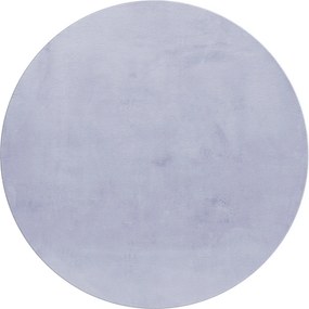Ayyildiz, Kusový koberec Pouffy 5100 Silver kruh, 200x200 (průměr) kruh, šedá, obývací pokoj
