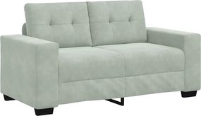 Set pohovek 3 ks Světle šedá samet 3324639