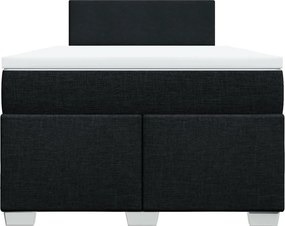 Box spring postel s matrací černá 120x200 cm textil 3288150