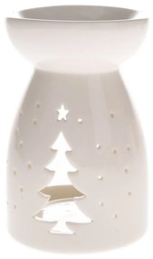Keramická aromalampa Joyful bílá, 9,3 x 14 cm