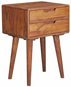 Bruxxi Noční stolek Greg, 66 cm, masiv Sheesham