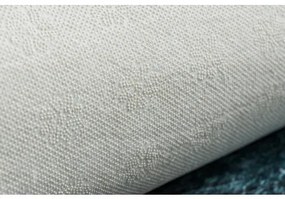 ANDRE mycí kobereček 1170 Listy, geometrický protiskluz modrý velikost 160x220 cm | krásné koberce cz