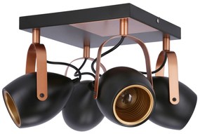 Černo-měděné stropní svítidlo Anica pro žárovku 4x E14  - Candellux