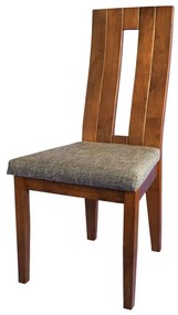 Jídelní židle NELA, látka SH 21 (ořech)