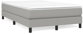 Box spring postel s matrací světle šedá 120x190 cm textil 3269657
