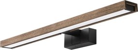 Brilagi -LED Koup osvět zrcad 3v1 WOODY MIRROR LED/12W/230V IP44 černá/dub ořech