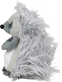 Šedá dveřní zarážka ježek Hedgehog - 15*14*21 cm