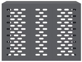 vidaXL Ochrana klimatizace Antracit 110 x 50 x 80 cm Ocel