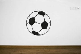 Lepy.cz Samolepka na zeď Fotbalový míč Velikost (šířka x výška): 25x25cm, Barevná varianta: Černá