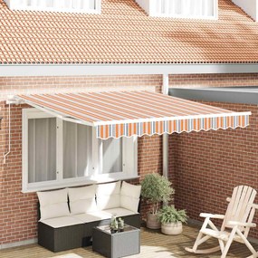 Stahovací markýza Vícebarevný 350 x 250 cm Polyester a hliník 3330285