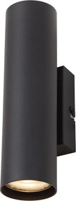 Moderní nástěnná lampa černá 2-světlo - Jeana
