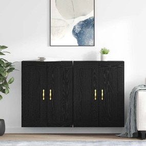 Nástěnná skříň 2 ks Černý dub 69,5 x 34 x 90 cm 3402691