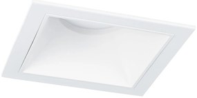 Paulmann 93128 Cole Coin, bodovka v bílé úpravě, 1x6W LED 2700K tříkrokové stmívání, 8,8x8,8cm, IP44