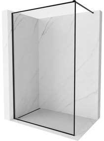 Mexen Kioto-XF sprchová stěna Walk-in s rámem 100 x 202 cm, transparentní 10 mm, černá - 800-100-104-70-00-X