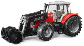 Bruder Traktor MASSEY FERGUSON 7624 s čelním nakladačem