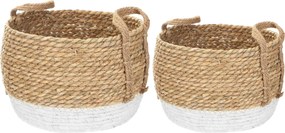 Tutumi Tutumi, sada přírodních košů Boho 2ks YT21B-34, bílá-hnědá, HOM-02809