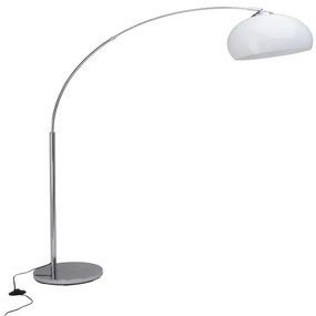 Brilliant - Stojací lampa VESSA 1xE27/60W/230V lesklý chrom/bílá