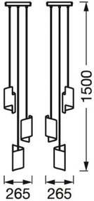 Ledvance - LED Stmívatelný lustr na lanku SMART+ DECOR 3xLED/8W/230V bílá Wi-Fi