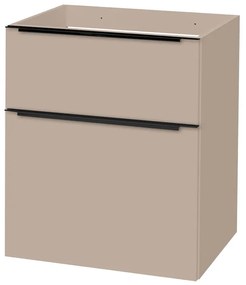 Mereo Mereo, Mailo, koupelnová skříňka 61 cm, bílá, dub, antracit, CN550SB