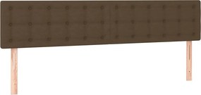 Box spring postel s matrací tmavě hnědá 180x200 cm textil 3130612