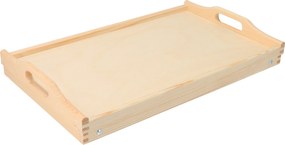 ČistéDřevo Dřevěný servírovací stolek do postele 50x30 cm - nelakovaný
