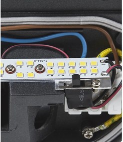 LA 1002868 DOWNUNDER OUT round WL, Outdoor, nástěnné vestavné LED svítidlo, antracitové, 3000K - BIG WHITE (SLV)