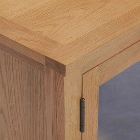 TV stolek 110 x 35 x 44 cm masivní dubové dřevo 327435