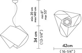 Slamp Závěsné svítidlo GEMMY, harlekýn - ROZBALENO