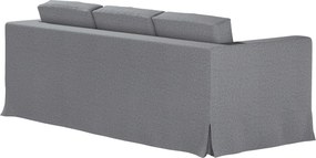 Potah na pohovku IKEA  Karlanda 3-místná nerozkládací, dlouhý barva šedá látka pletený vzor