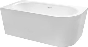 Besco Avita A-line vana volně stojící 170 x 75 cm levá sifon černý akrylát barva bílá VANAVITAL17LB