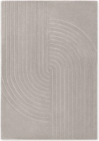 Světle šedý ručně tkaný vlněný koberec 120x180 cm Arcura – Vikosa