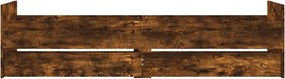Rám postele se zásuvkami kouřový dub 90 x 200 cm 3207375