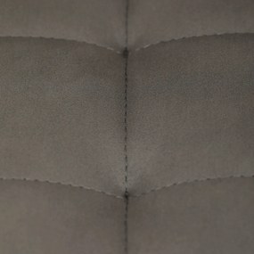 Barová židle ANIGMA - šedá látka / černá kovová noha