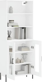 Skříň highboard bílá 69,5 x 34 x 180 cm kompozitní dřevo 3189325
